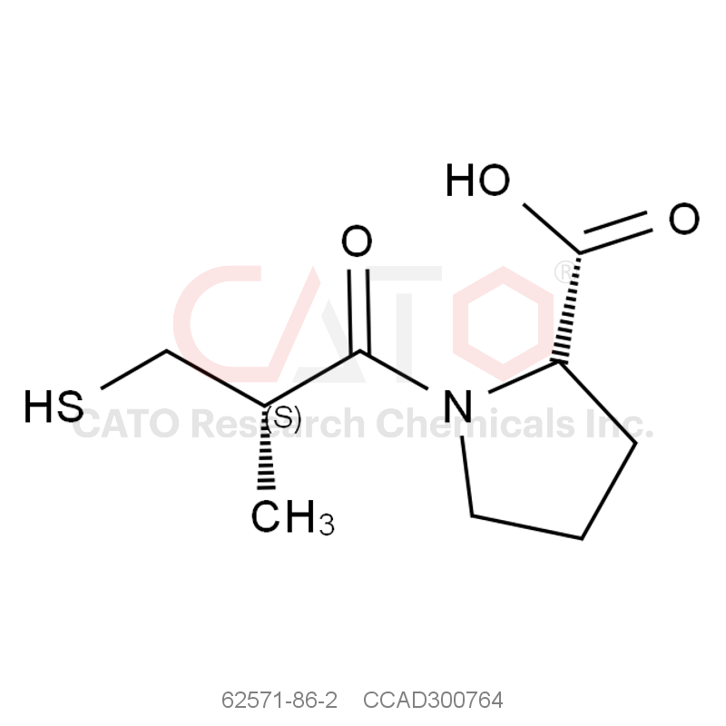 62571-86-2,卡托普利,Captopril,CATO,标准品最新报价,现货供应 - CATO标准品商城